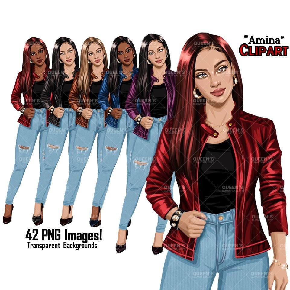 Denim Jeans Girl, Fashion Girl Clipart, Girl Clipart, Jeans Girls ...