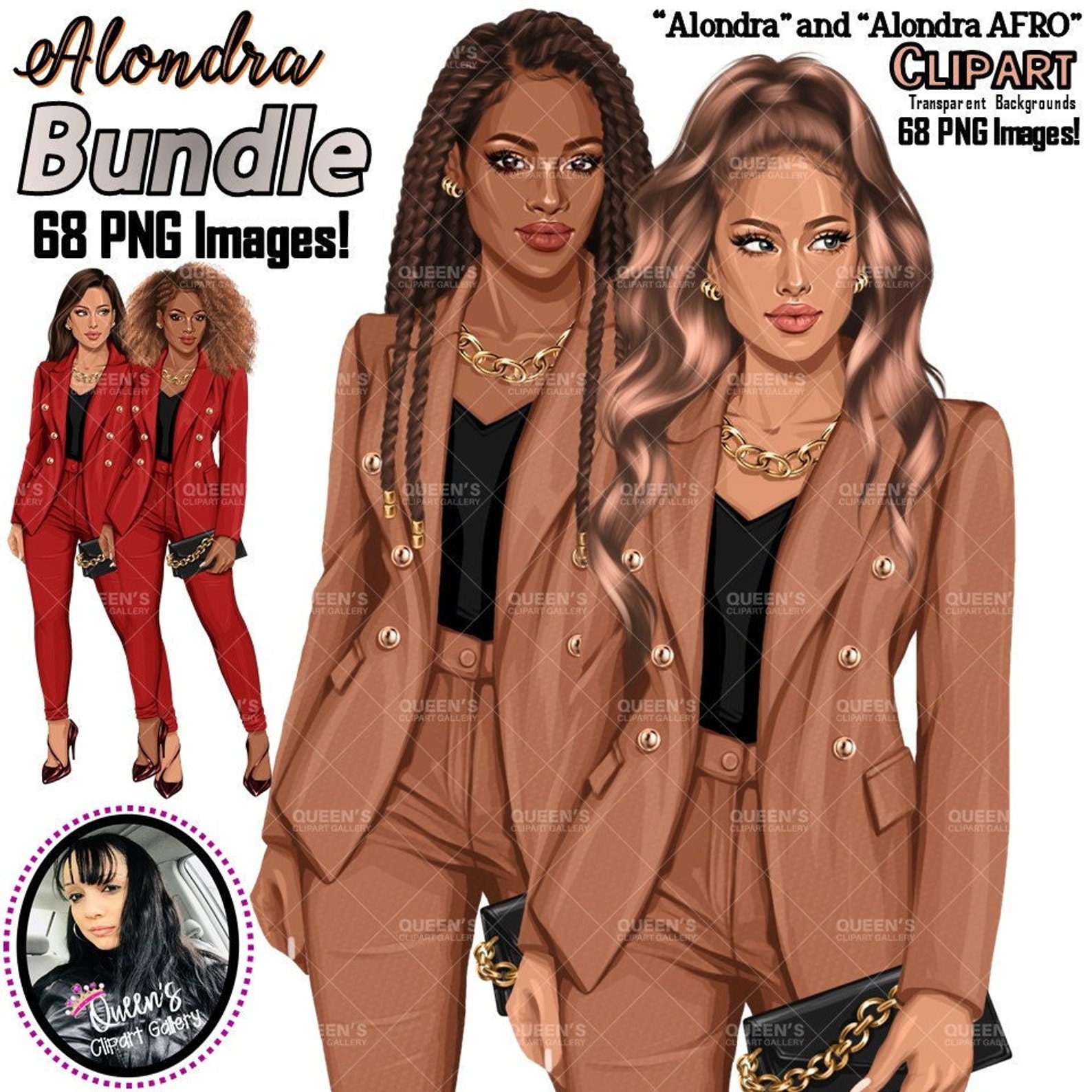 Black Girl Magic PNG, Afro Girl Clipart, Fashion Girl Clipart, Black ...