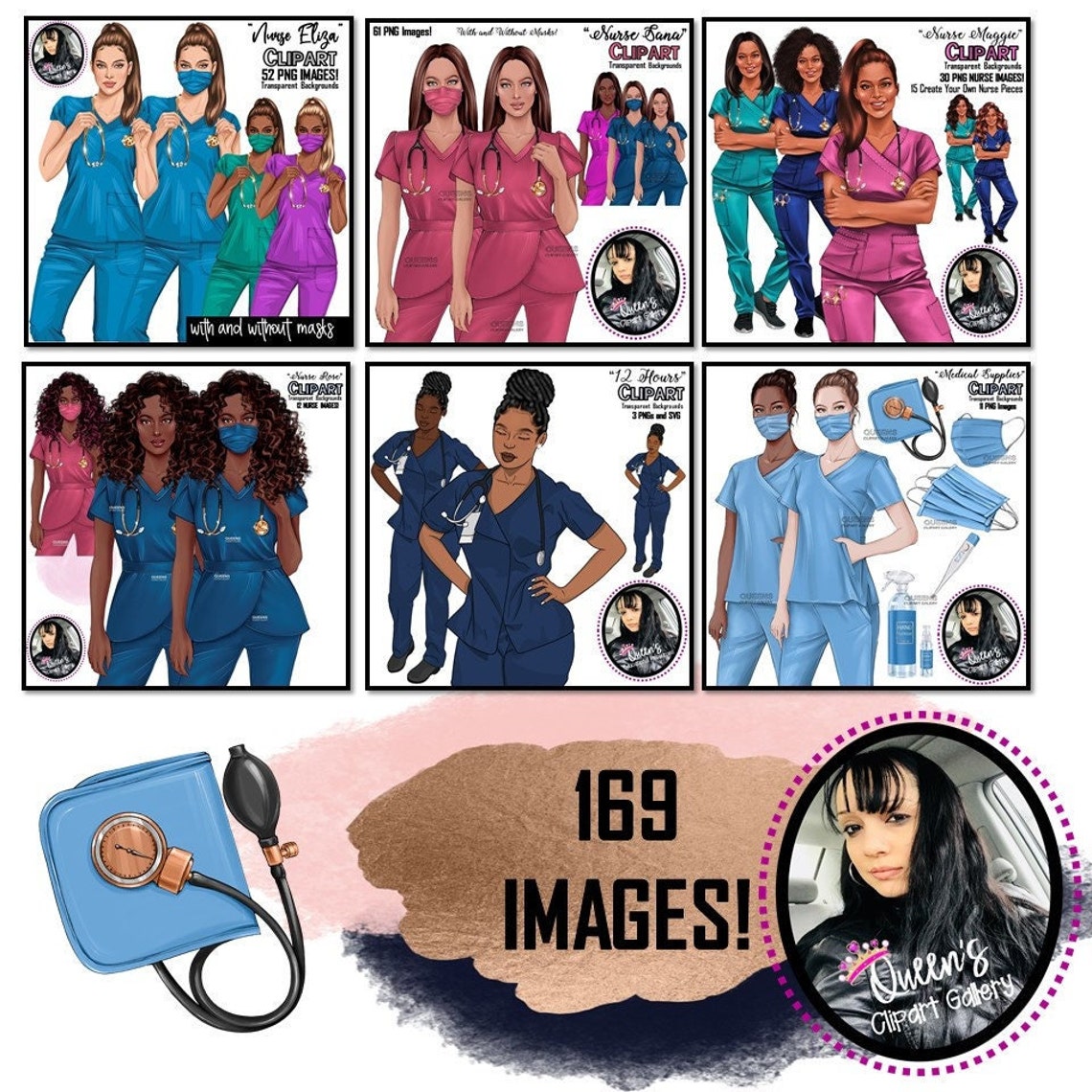 Healthcare Clipart Nurse Clipart PNG Doctor Nurse Clipart - Etsy