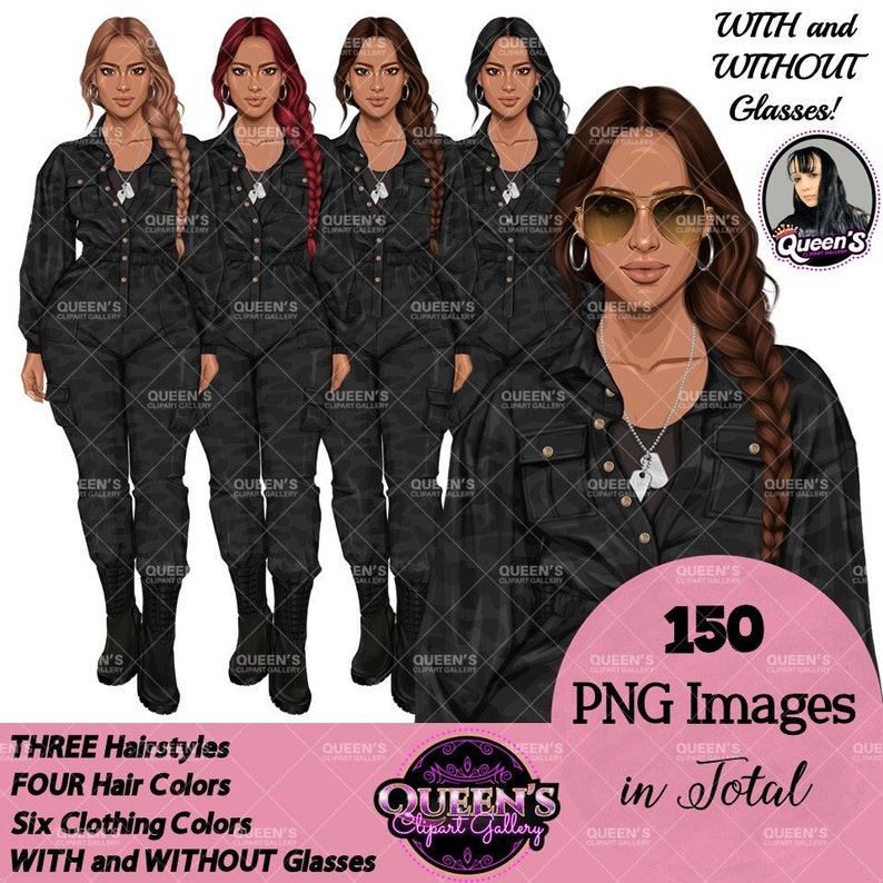 Army Clipart, Military Woman Clipart, Fashion Girl Clipart, Veteran Day ...