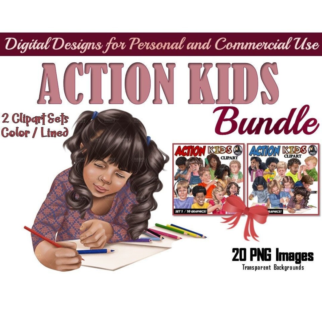 Action Kids Clipart Kids in Action Clipart Elementary - Etsy Canada