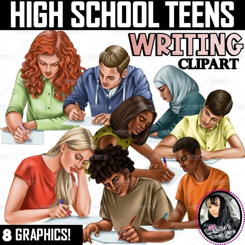 Teenagers Clipart Teens Tweens School Children School - Etsy