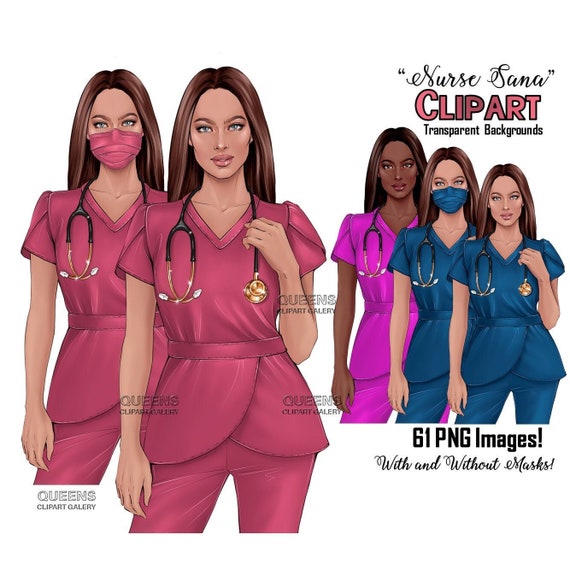 Healthcare Clipart Nurse Clipart PNG Doctor Nurse Clipart - Etsy