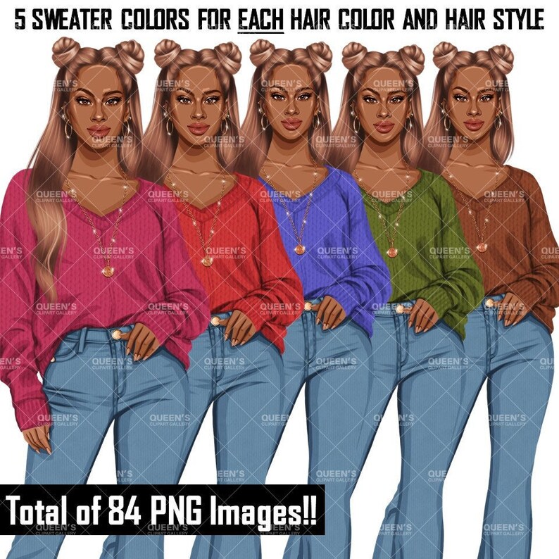 Denim Jeans Girl Fashion Girl Clipart Curvy Girl Clipart - Etsy