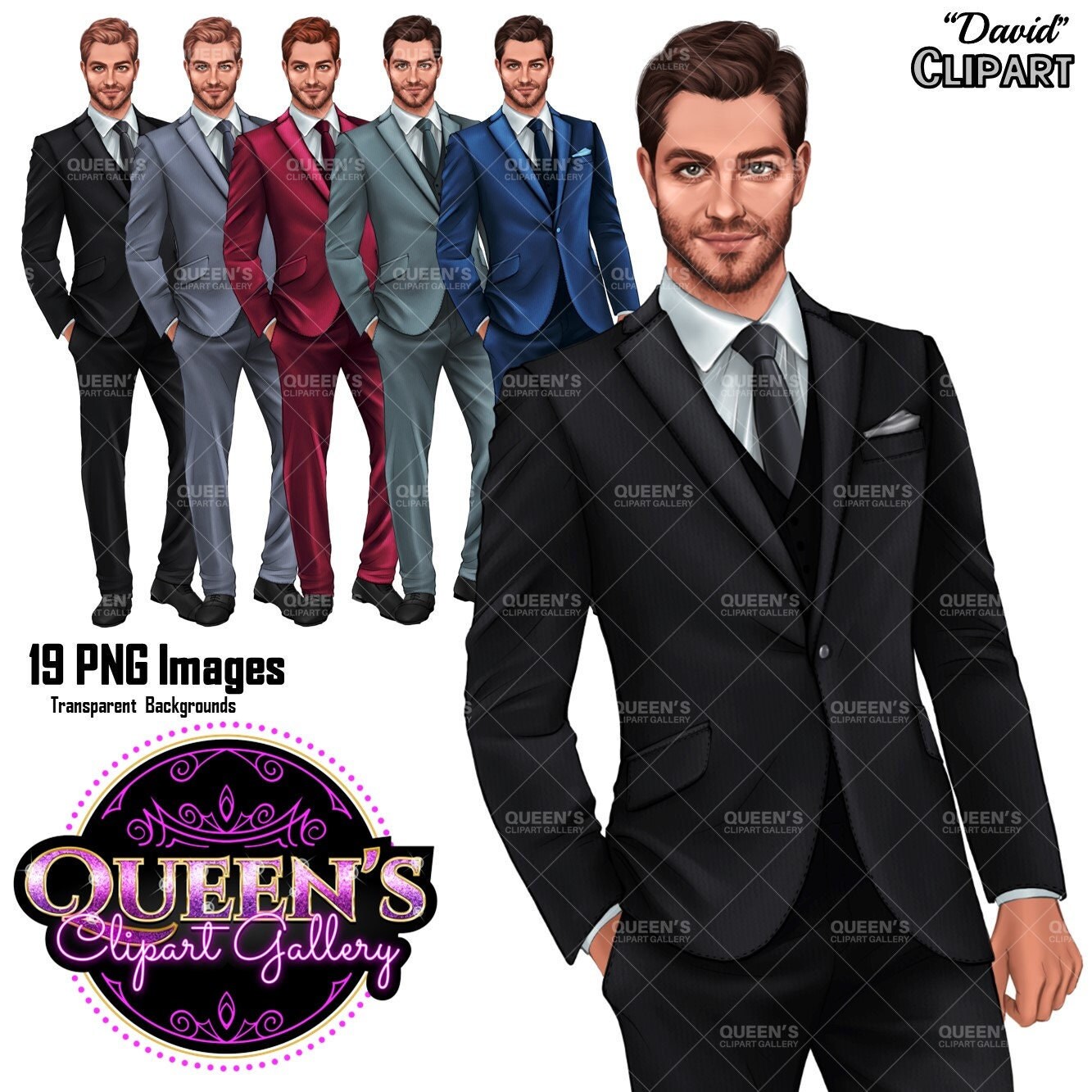 Man Clipart, Business Man Clipart, Boyfriend Clipart, Casual Man ...