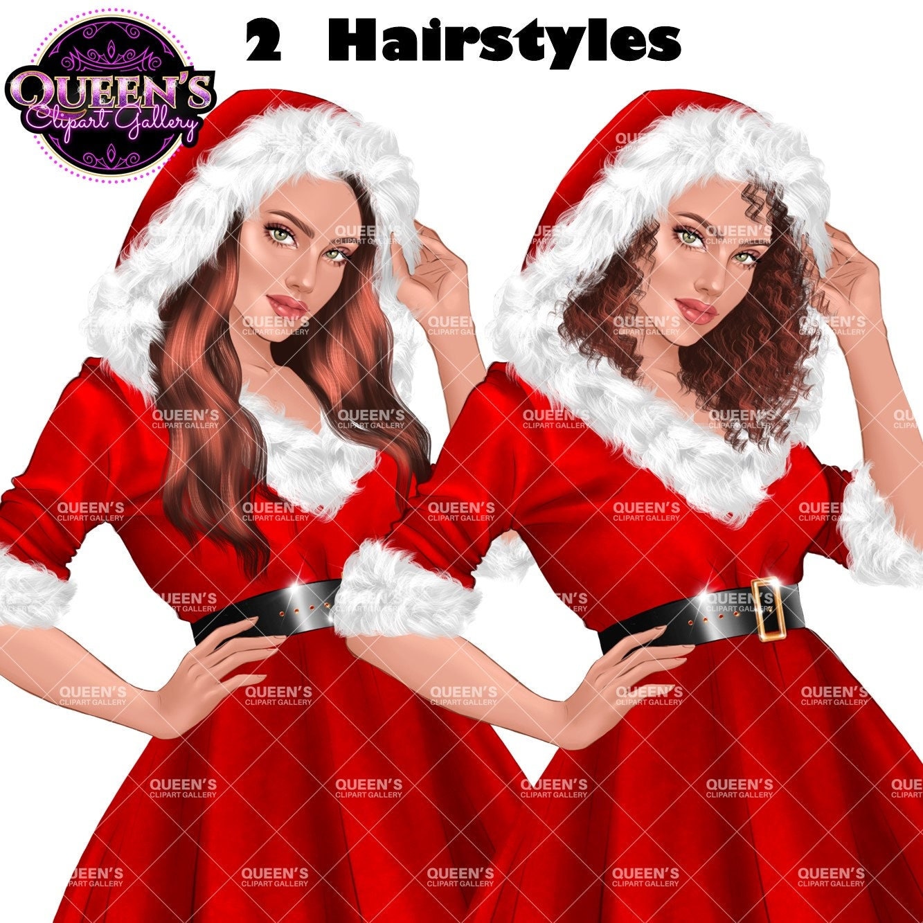 Santa Claus Clipart, Santa Costume Clipart, New Year's Clipart ...