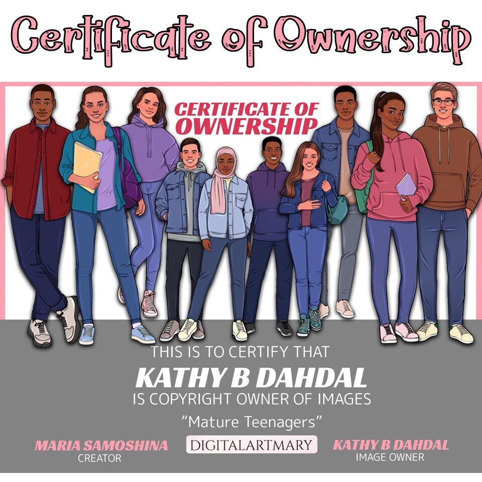 Teenagers Clipart, Teen Clipart, Mature Teens Clipart, Teenagers ...