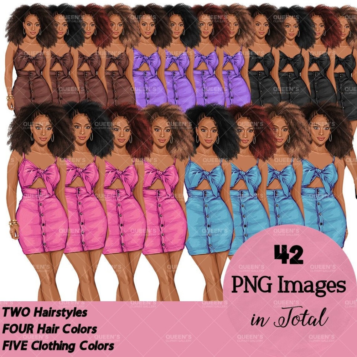 Summer Fashion Clipart, Fashion Girl Clipart, Fashion Illustration ...