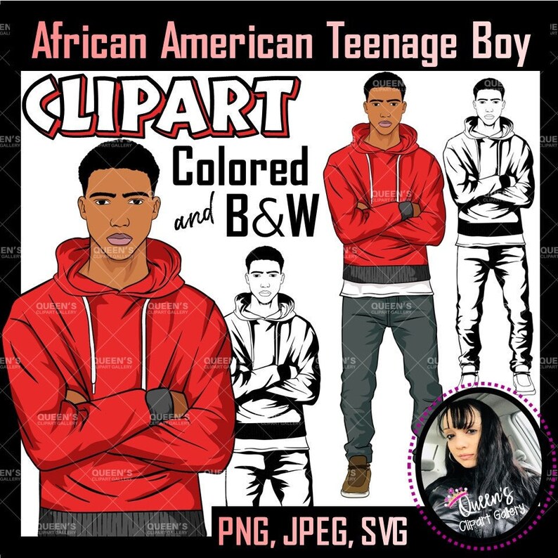 African American Teenager, Teenager Clipart, Student, Boyfriend Clipart ...