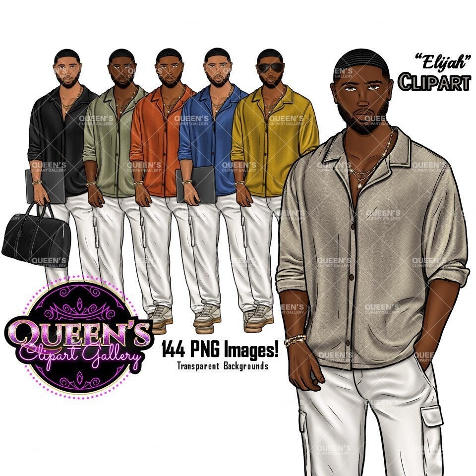 Man Clipart, Handsome Man Clipart, Boyfriend Clipart, Casual Man ...