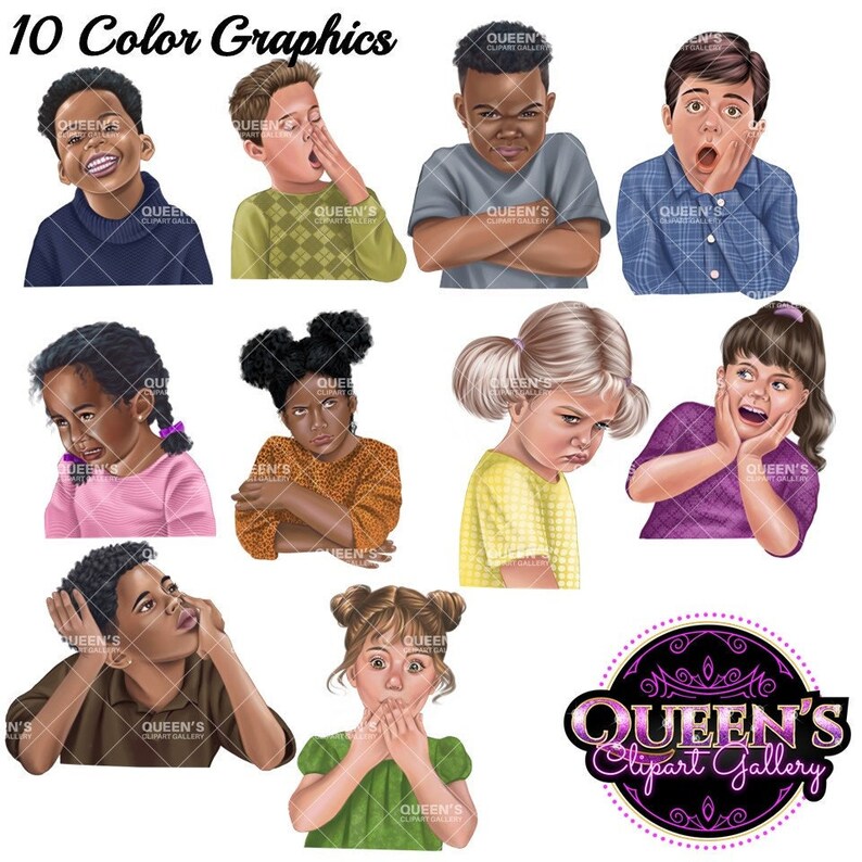 Emotional Kids Clipart, Kids Emotions and Feelings, Emotion Kids ...