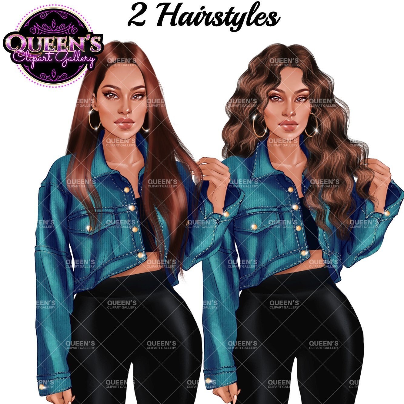 Denim Jeans Girl Afro Denim Jeans Girl Jeans Girl Clipart - Etsy