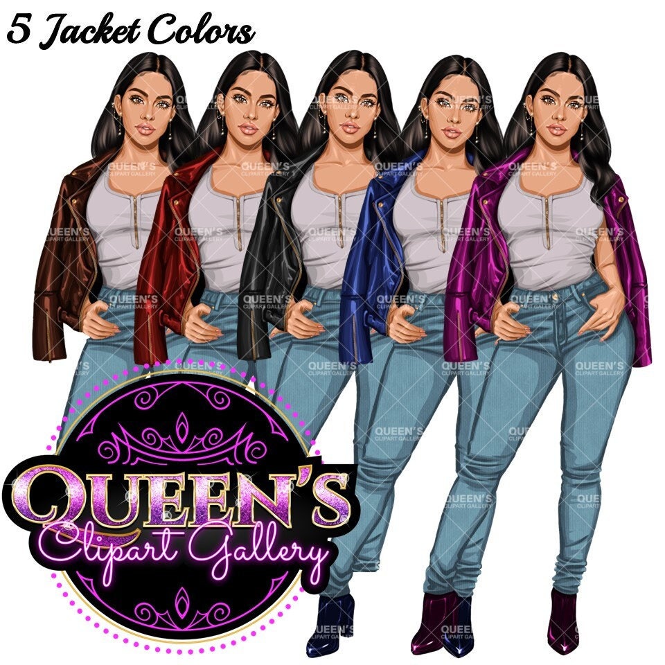 Curvy Denim Girl Jeans Girl Clipart Curvy Girl Fashion Girl - Etsy