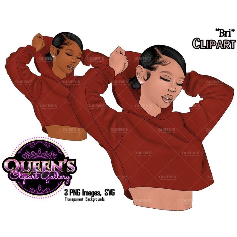 Teenager Clipart Teen Girl Clipart Afro Girl Clipart Black - Etsy