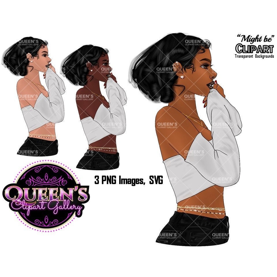 Teenager, Afro Girl Clipart, Fashion Girl Clipart, Fashion Illustration ...