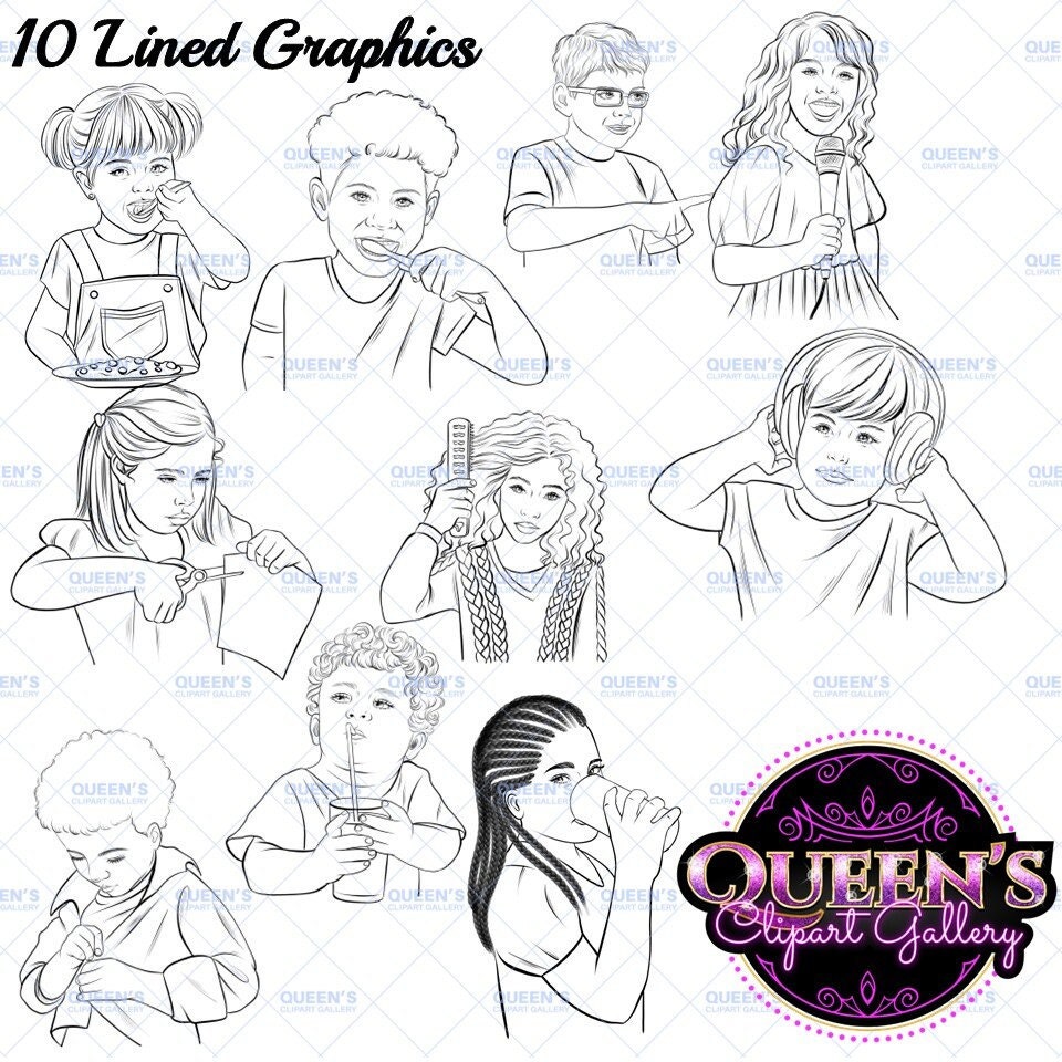 Action Kids Clipart, Kids in Action Clipart, Elementary Students ...