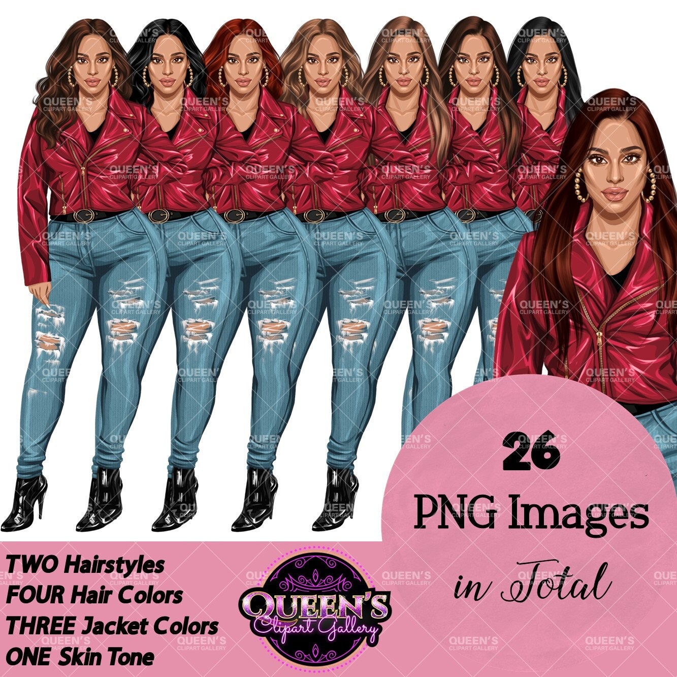 Denim Girl Clipart Fashion Girl Clipart Jeans Girl Clipart - Etsy