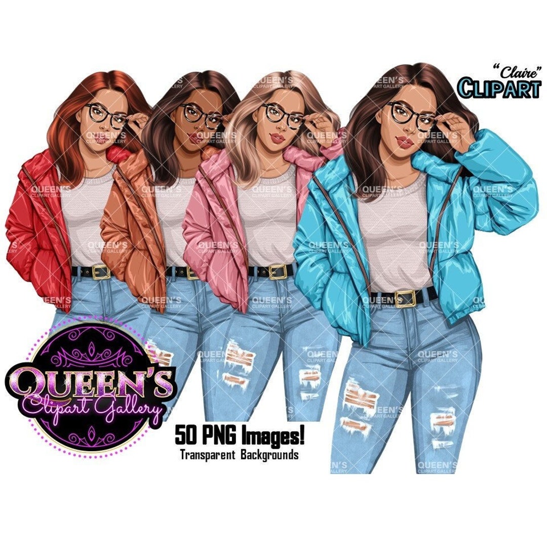 Denim Jeans Girl, Jeans Girl Clipart, Teenager Clipart, Fashion Girl ...