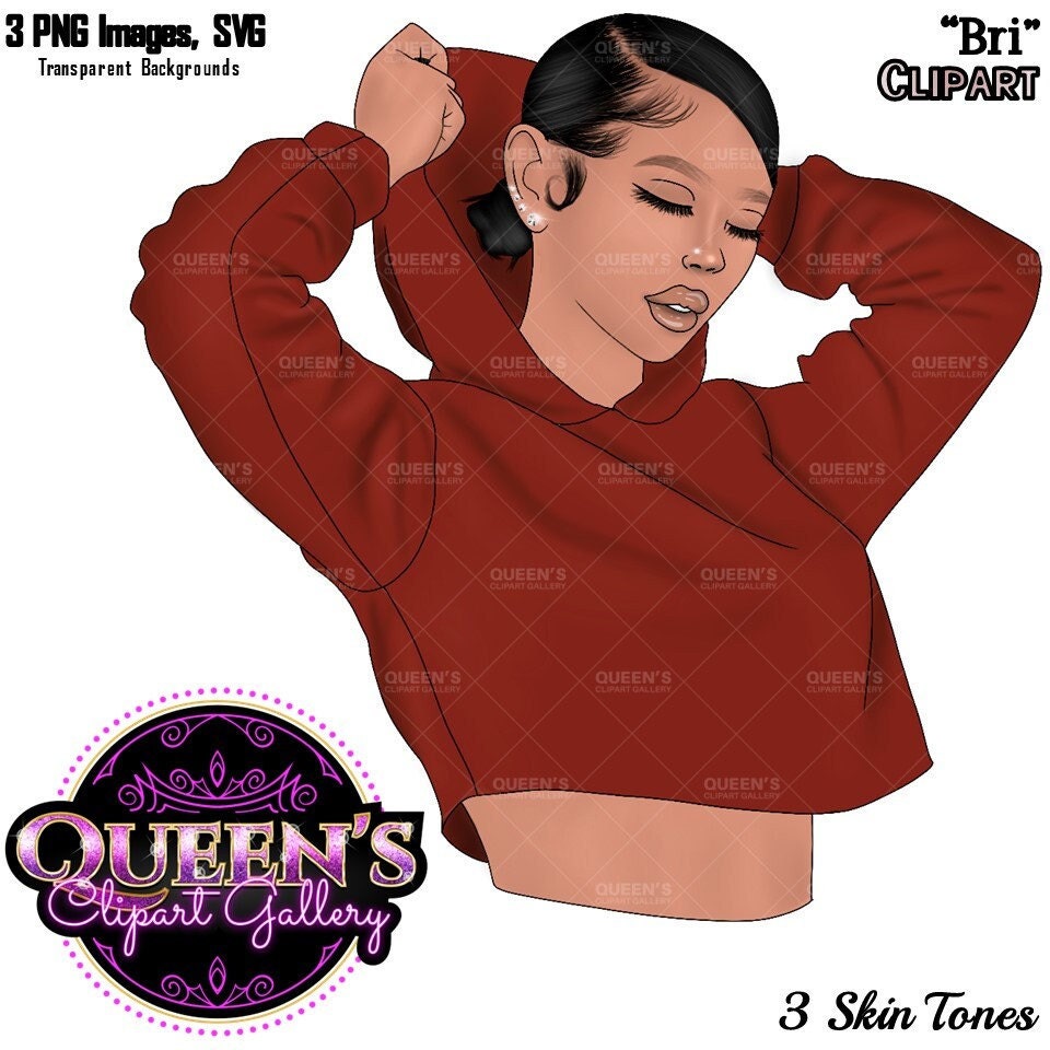 Teenager Clipart Teen Girl Clipart Afro Girl Clipart Black - Etsy