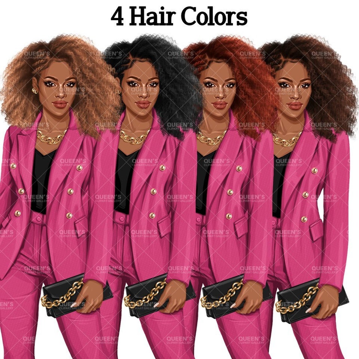 Black Girl Magic PNG Afro Girl Clipart Fashion Girl Clipart - Etsy