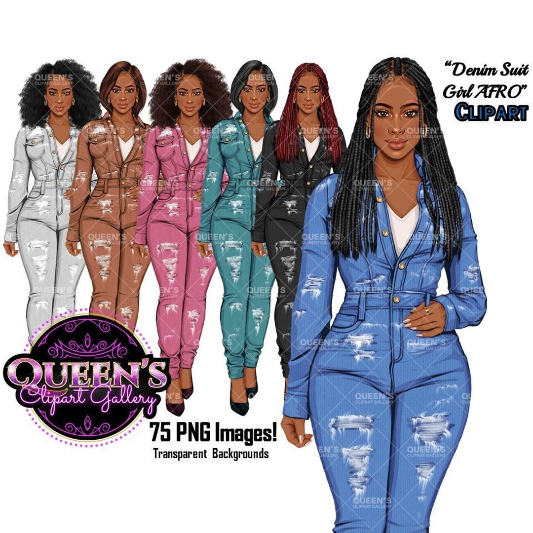 Denim Jeans Girl Clipart, Fashion Girl Clipart, Jeans Girl Clipart ...