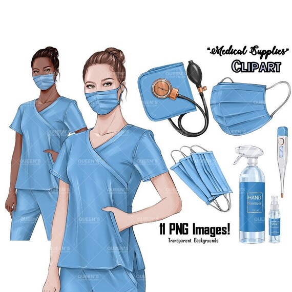 Medical Supplies Nurse Clipart Medical Clipart Nurse - Etsy