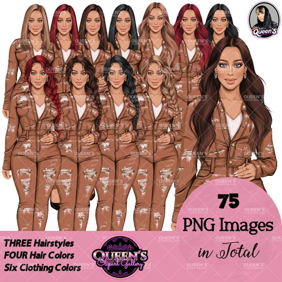 Denim Jeans Girl Clipart, Fashion Girl Clipart, Jeans Girl Clipart ...