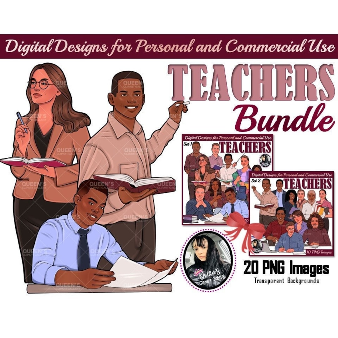 Teacher Clipart Teachers Teaching Clipart Lady Boss - Etsy