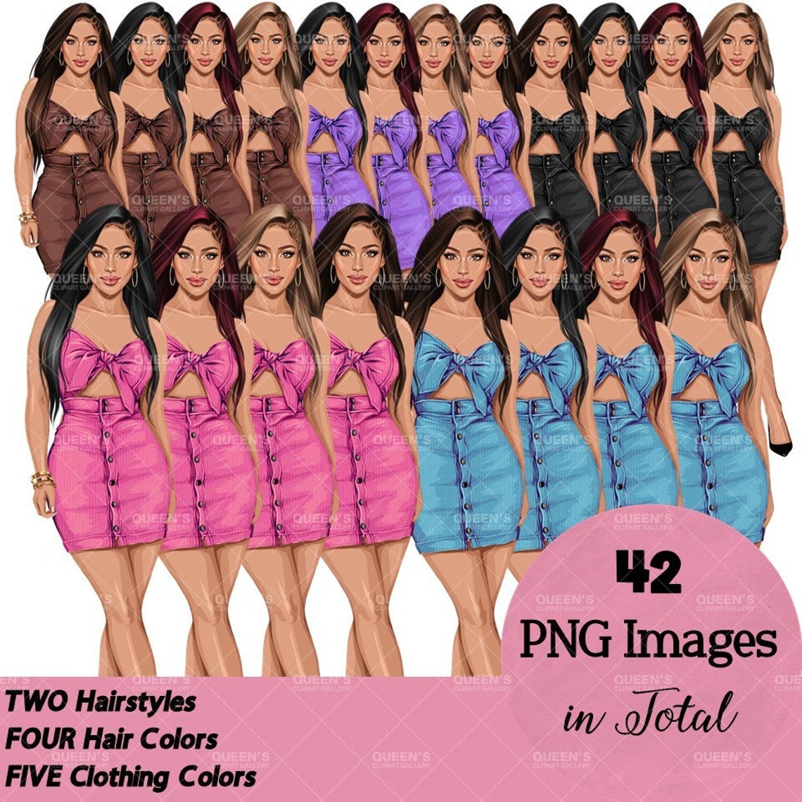 Summer Fashion Clipart, Fashion Girl Clipart, Fashion Illustration ...