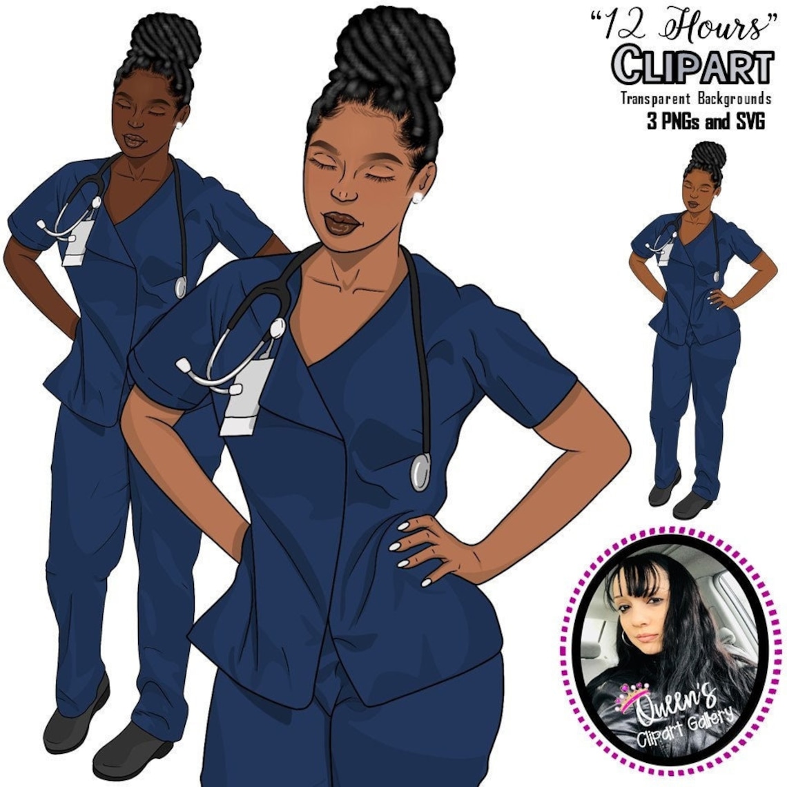 Healthcare Clipart Nurse Clipart PNG Doctor Nurse Clipart - Etsy