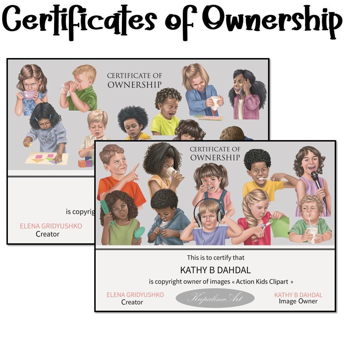 Action Kids Clipart Kids in Action Clipart Elementary - Etsy