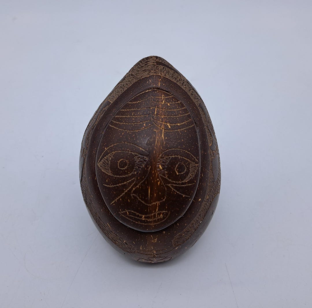 African Coconut Gourd Box From Cape Verde -reserved for Jemo - Etsy