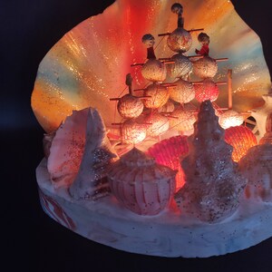 Sea Shell Ship Lighted Display - Etsy