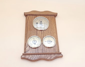 Vintage Wooden Weather Station Made in France by Fisher - Etsy