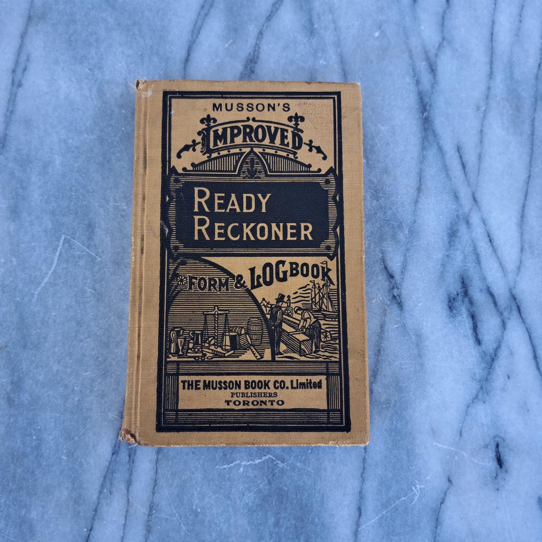 Musson's Ready Reckoner Form & Log Book - Etsy