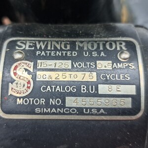 1889 Singer Electric Sewing Machine & Case working - Etsy