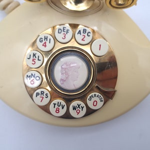 Vintage French Style Retro Rotary Telephone cutie - Etsy
