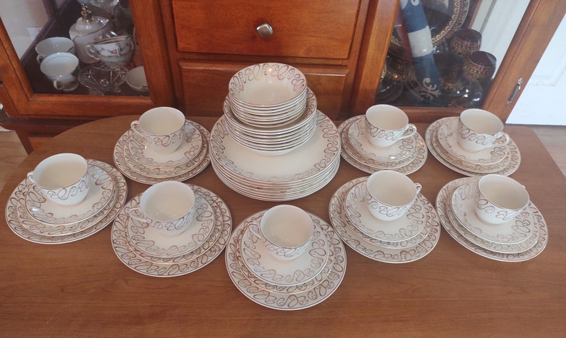 8 Place Dinner Set Alfred Meakin tea Cups Salad Bowls - Etsy Canada