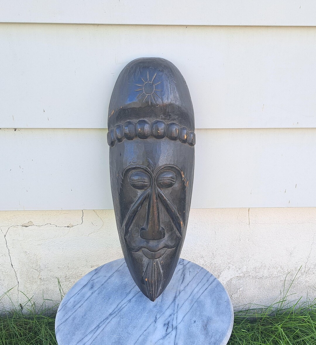 Wooden Black African Wall Mask - Etsy