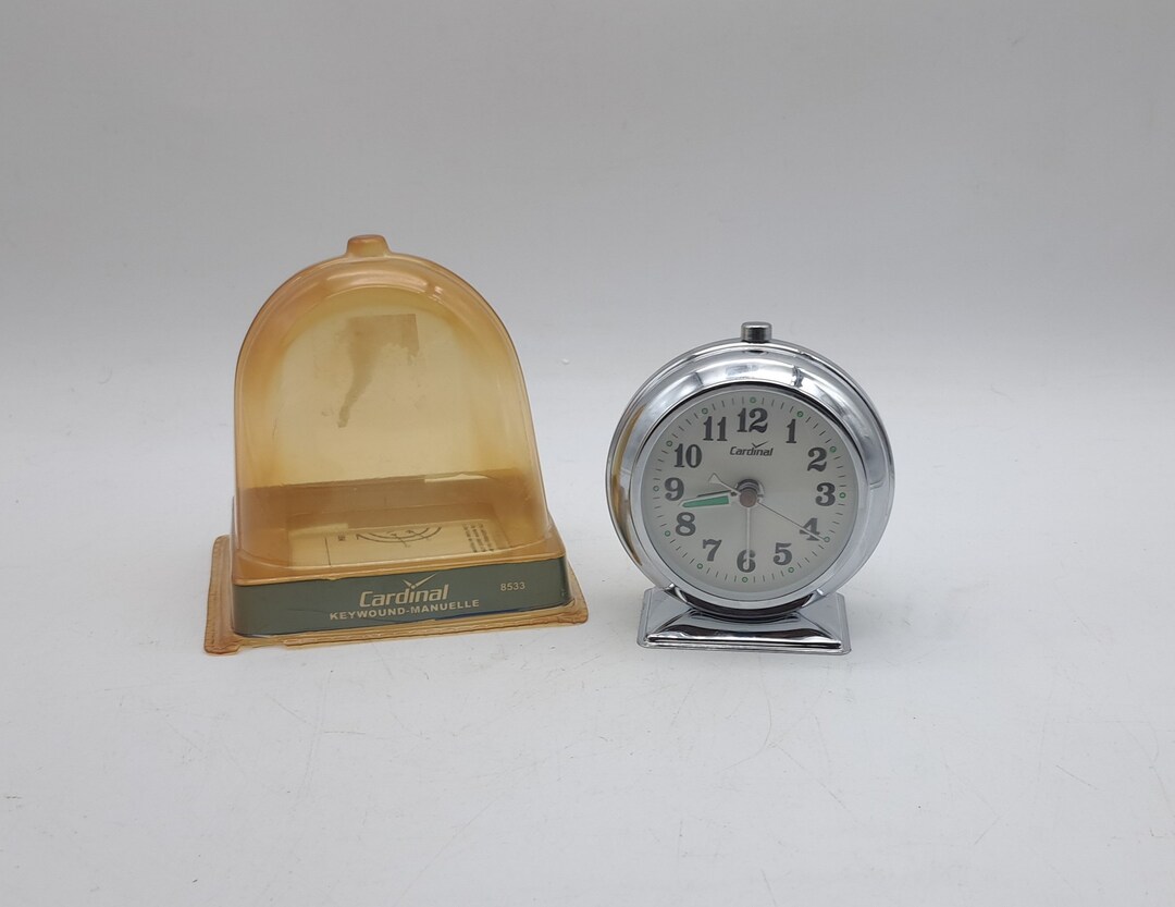 Vintage Cardinal Mechanical Alarm Clock - Etsy