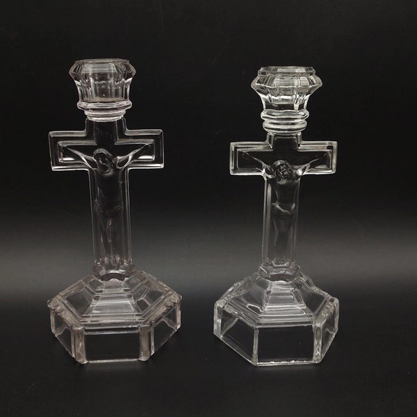 Glass Crucifix - Etsy