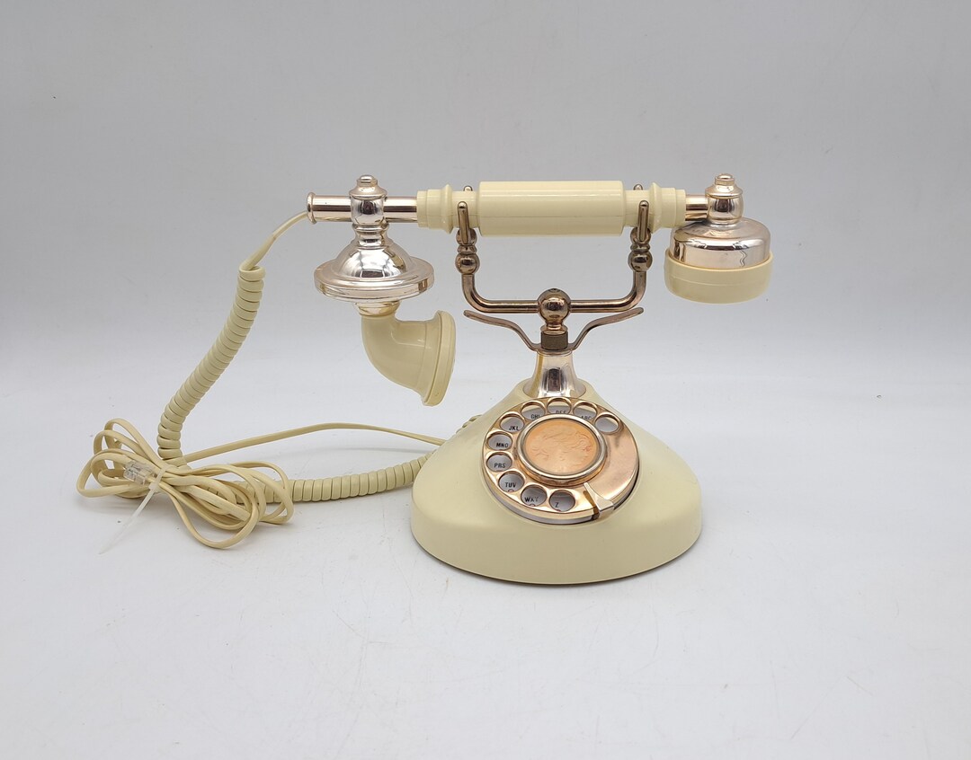 Vintage French Style Retro Rotary Telephone - Etsy