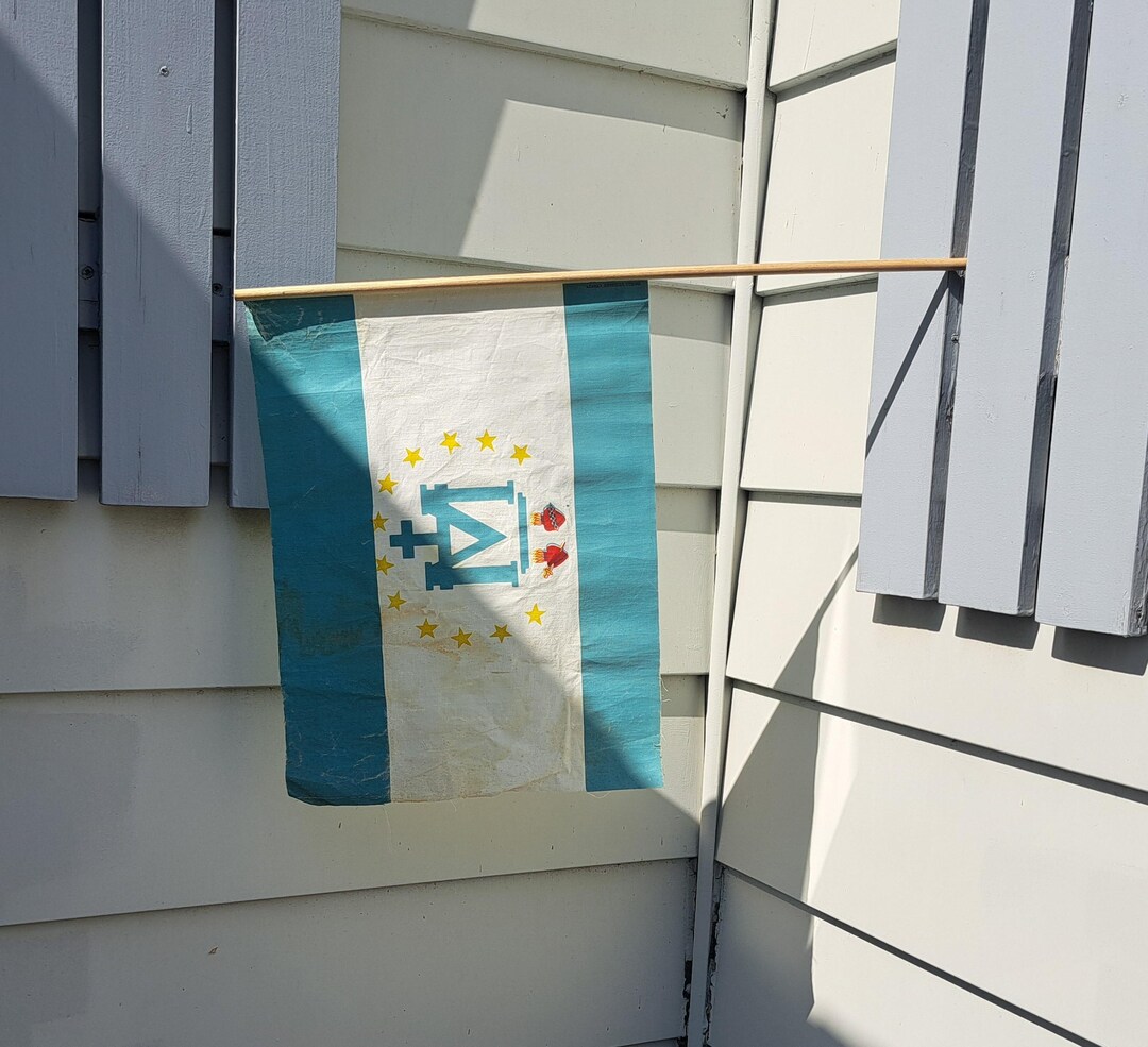 Antique Catholic Processional Flag Miraculous Medals - Etsy
