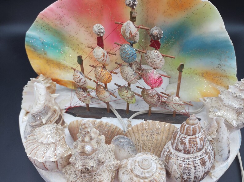 Sea Shell Ship Lighted Display - Etsy