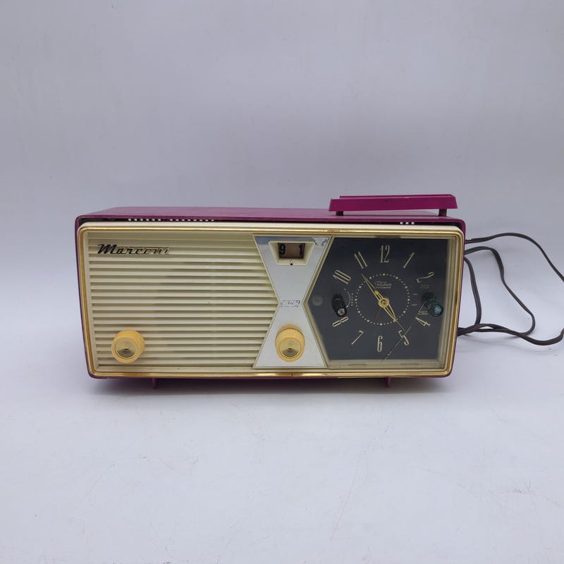 1960s Clock Radio - Etsy