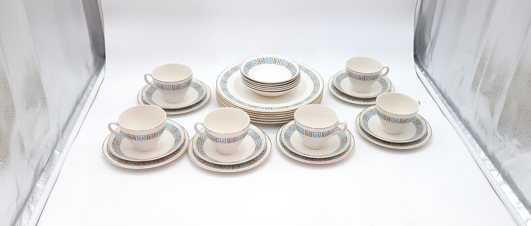 6 Place Dinnerware Set Ulysses by Swinnertons - Etsy