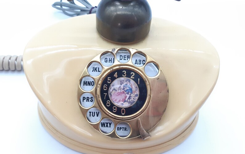 Vintage French Style Retro Rotary Telephone - Etsy