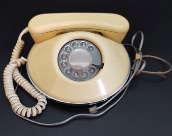 Vintage Retro Beige Rotary Desk Telephone Western Electric for - Etsy