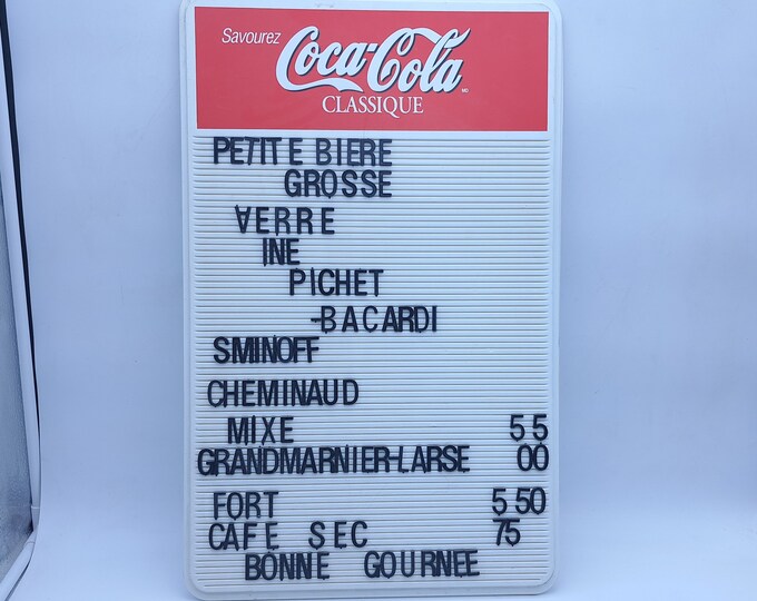 Coca Cola Restaurant Menu Board - Etsy