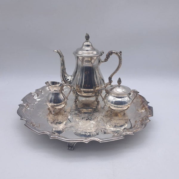 Silver Plate Tea Set - Etsy